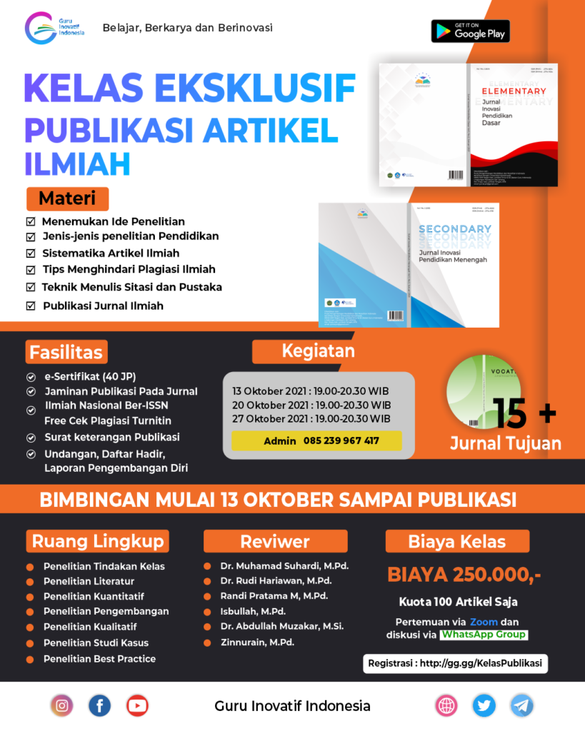 Workshop Eksklusif 2021 – Guru Inspiratif Indonesia